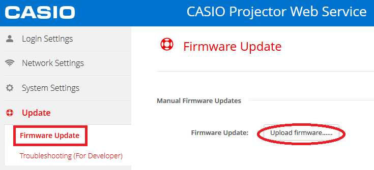 Projectors | Downloads | Support | CASIO