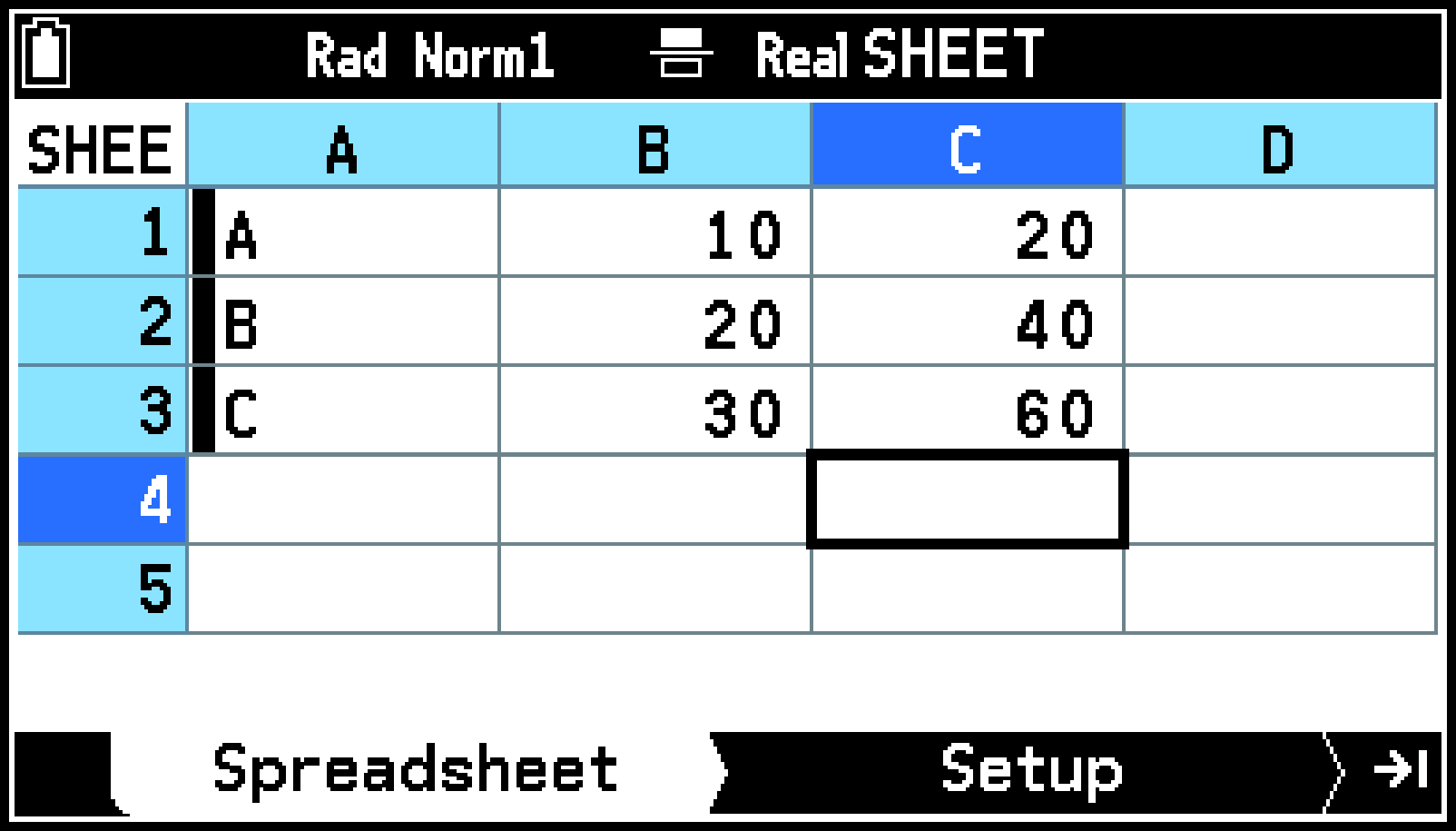 Spreadsheet App