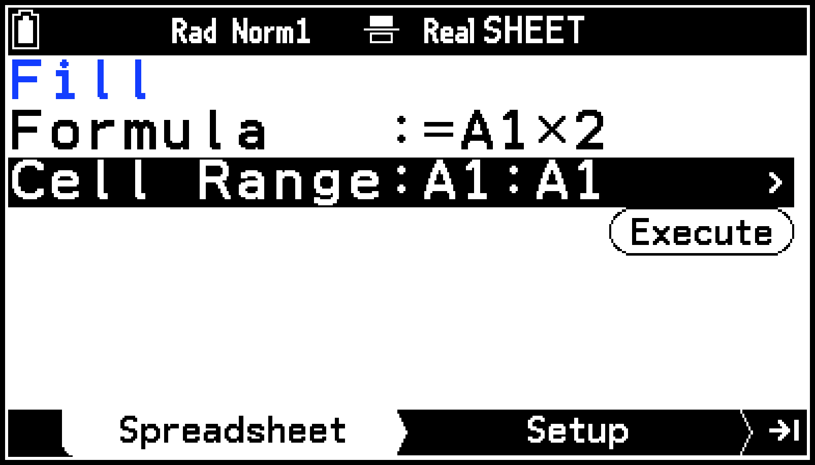 Spreadsheet App