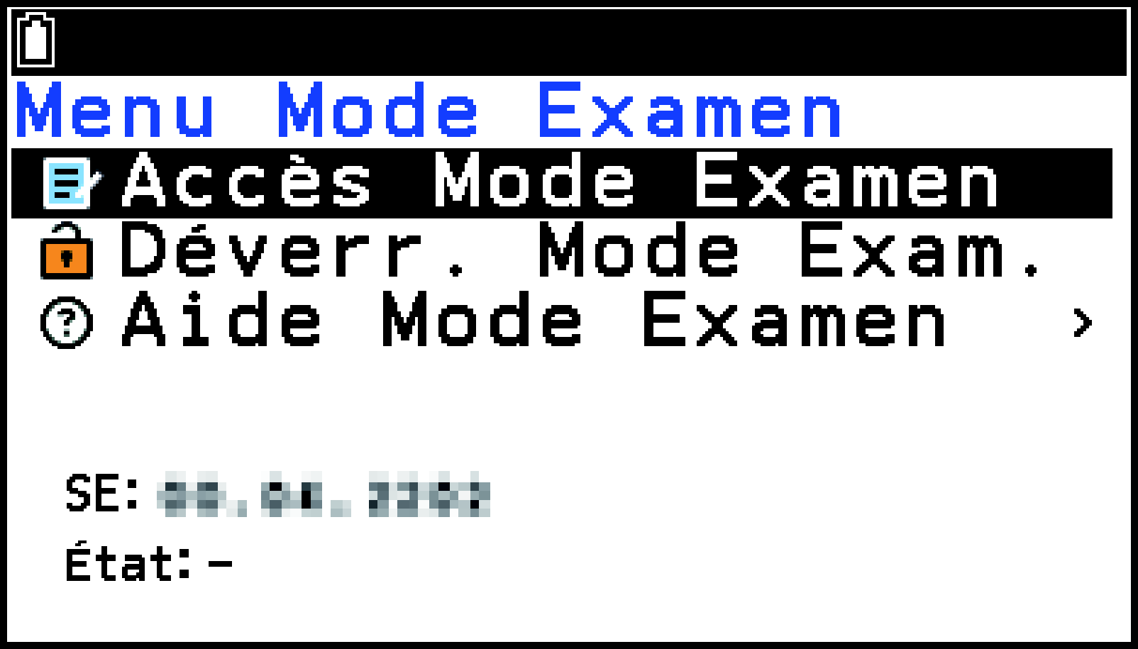 Application Mode examen